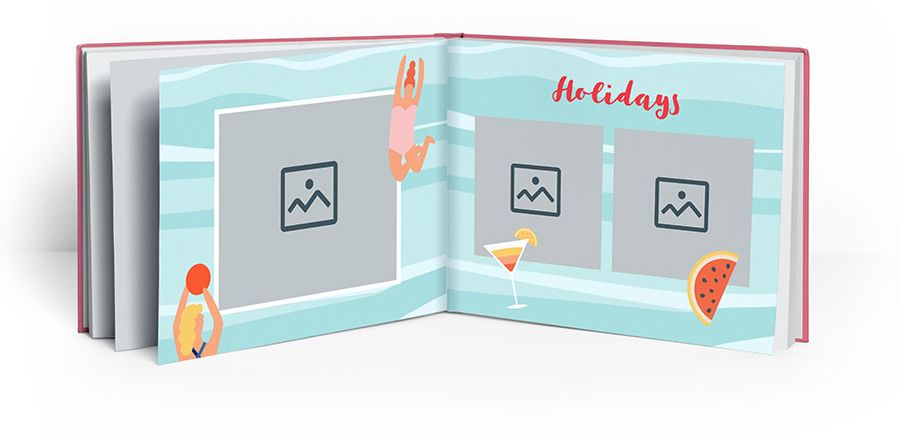 Lav din egen fotobog » Design en fotobog med tema